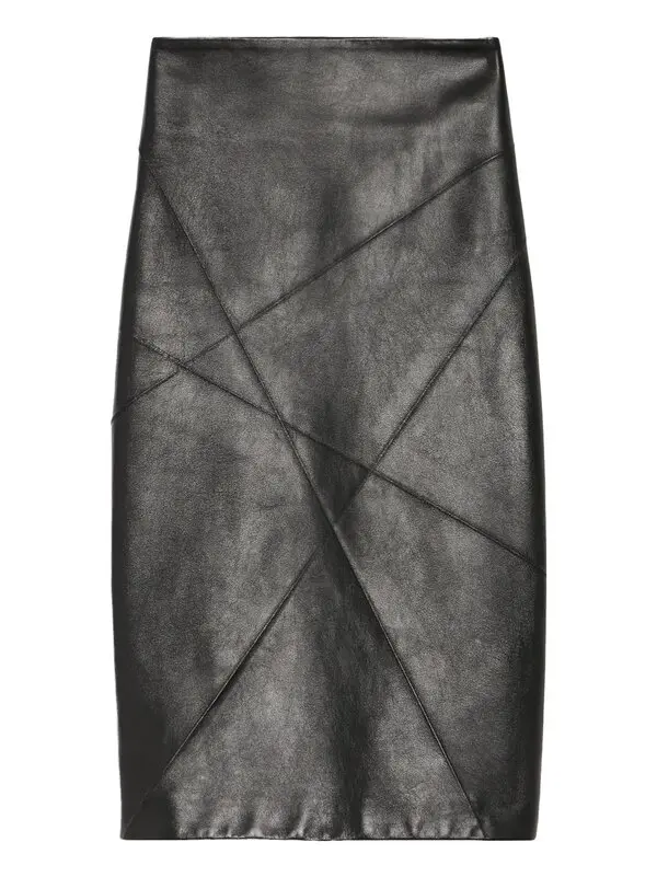 Sportmax Panelled Midi Skirt - Black