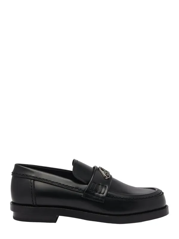 Alexander McQueen Seal Slip-on Loafers - Black
