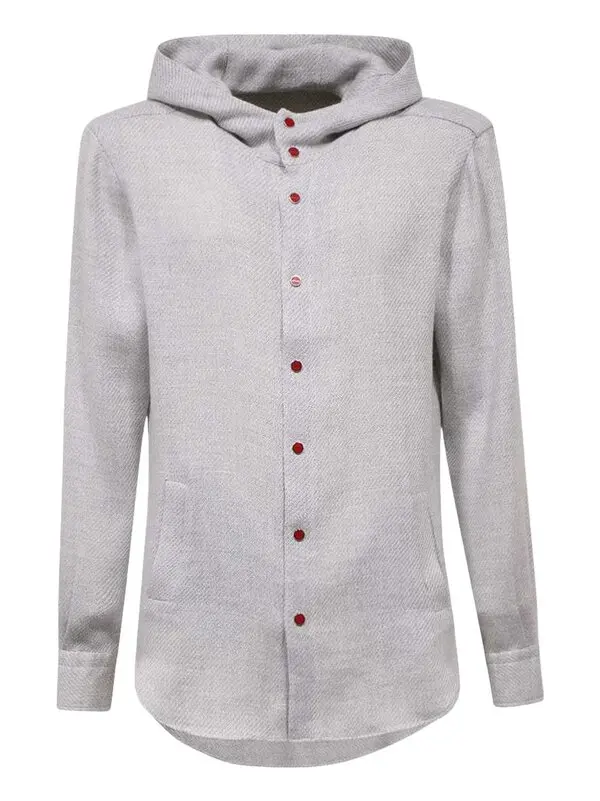 Kiton Hooded Shirt - Gray
