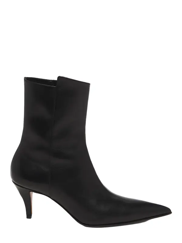 Alexander McQueen Birdee Pointed-toe Ankle Boots - Black