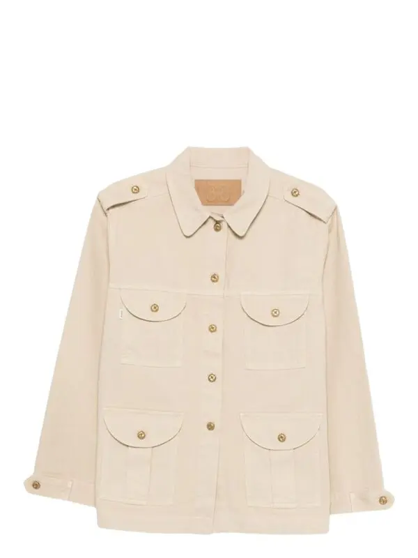 BLAZÉ MILANO Saharan Pocket Cotton Jacket - Nude