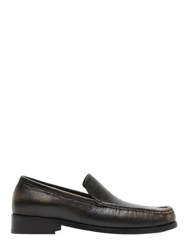 Acne Studios Stitched Slip-on Loafers - Black