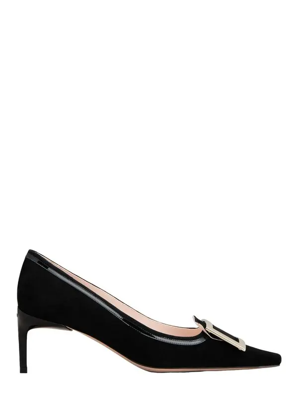 ROGER VIVIER Viv Canard" Pumps With Metal Buckle - Black