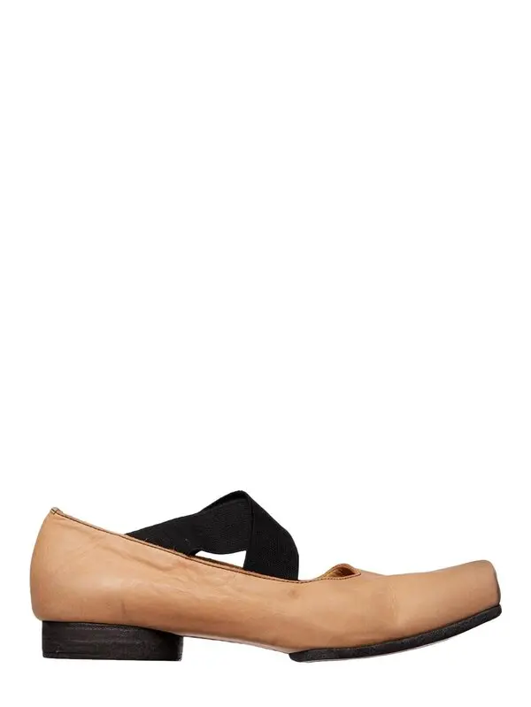 UMA WANG Square-toe Suede Ballerina Flats - Pink