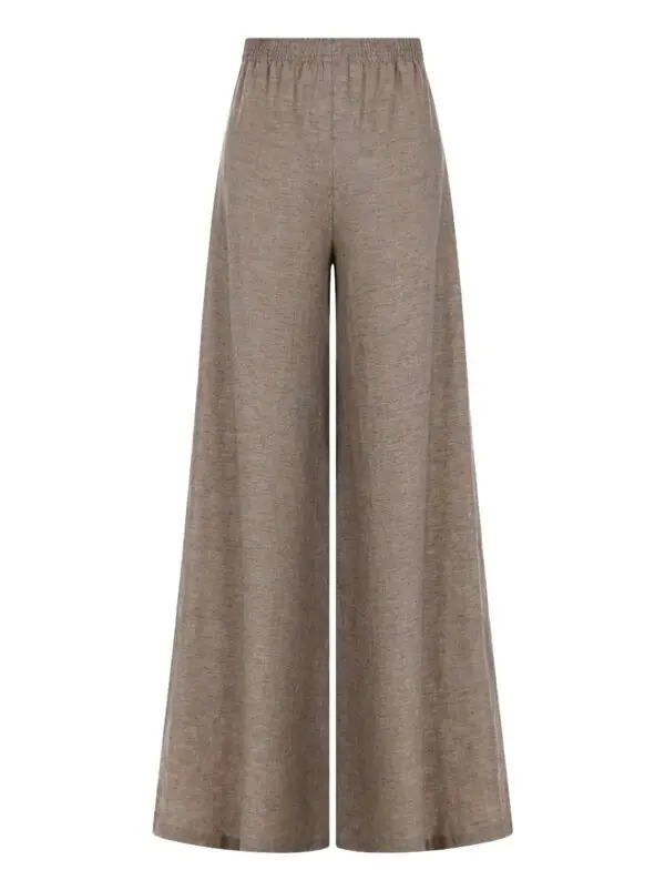 Fabiana Filippi Elastic Waist Wide Leg Pants - Gray