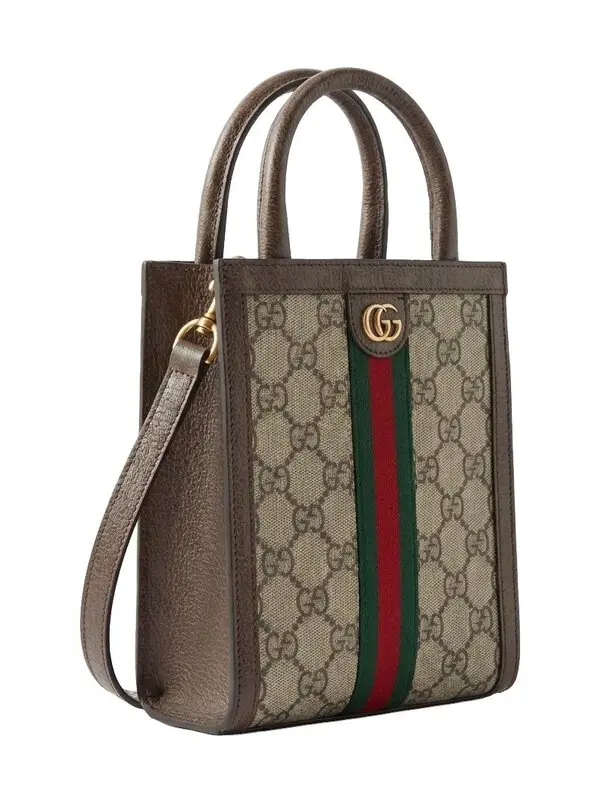 Gucci Ophidia Gg Super Mini Bag - Beige/ebony