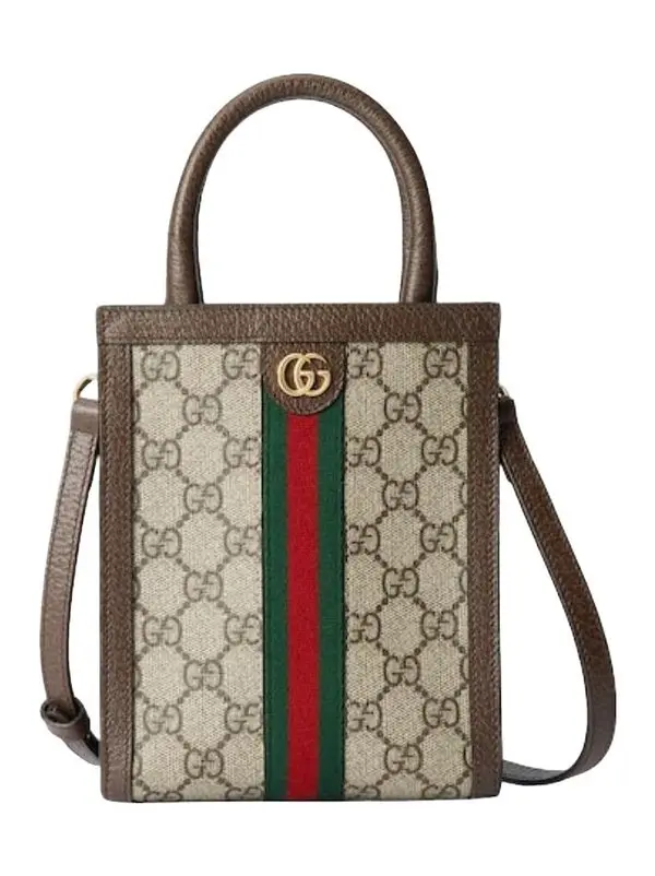 Gucci Ophidia Gg Super Mini Bag - Beige/ebony