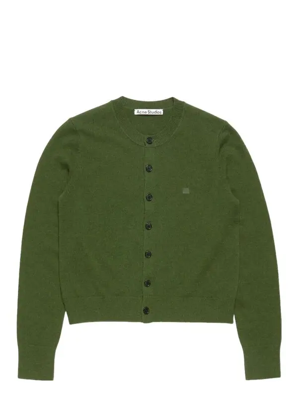 Acne Studios Buttoned Cardigan - Bottle Of Green