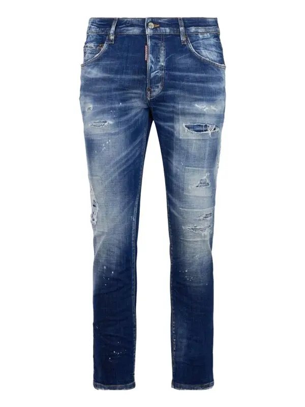 Dsquared2 Skater Distressed Jeans - Blue