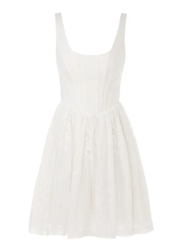 Zimmermann Alight Corset Linen Minidress - Ivo