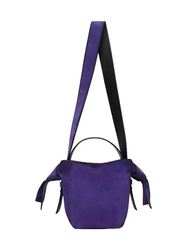 Acne Studios Logo Shoulder Bag - Violet