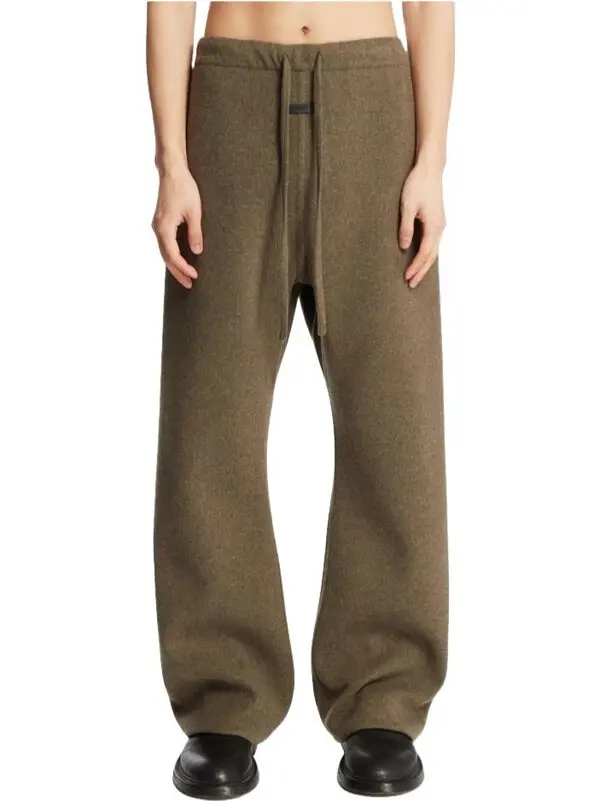 Fear Of God Drawstring Straight Leg Trousers - Brown