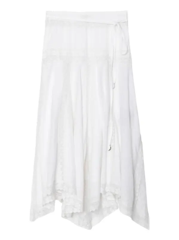 Zadig&Voltaire Jetro Asymmetrical Skirt - White