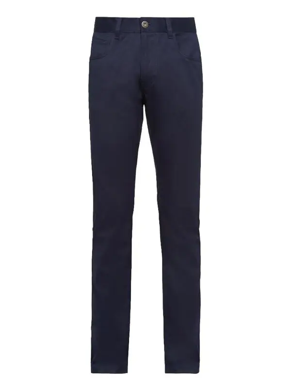 Prada High-waist Straight-leg Jeans - Navy Blue
