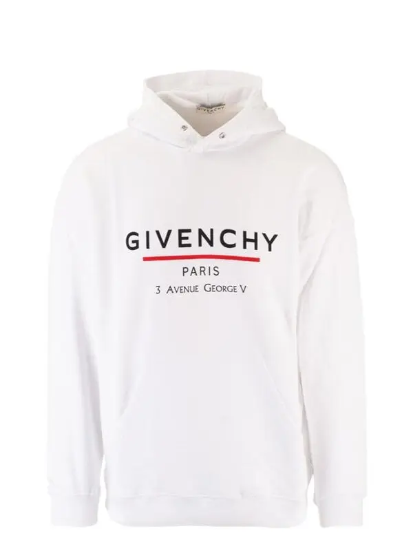 Givenchy Logo Printed Hoodie - White