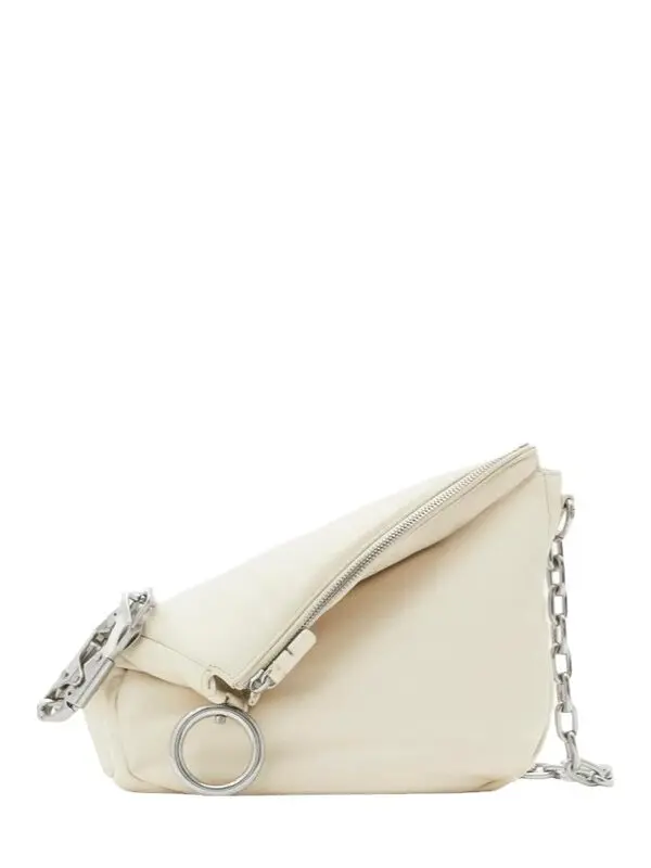 Burberry Small Chain-linked Shoulder Bag - Soap White