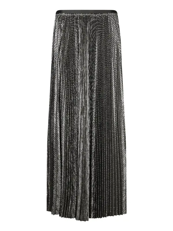 FORTE_FORTE Laminated Soleil Skirt - Black