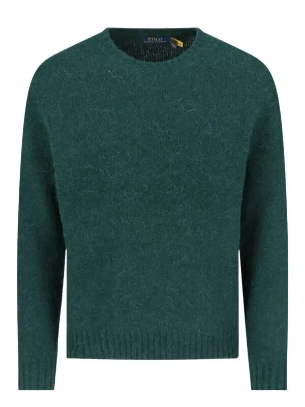 Polo Ralph Lauren Crewneck Jumper With Embroidered Pony - Green