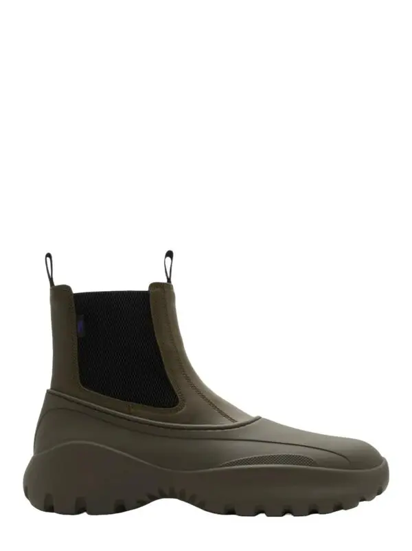 Burberry Round Toe Ankle Chelsea Boots - Lake Color