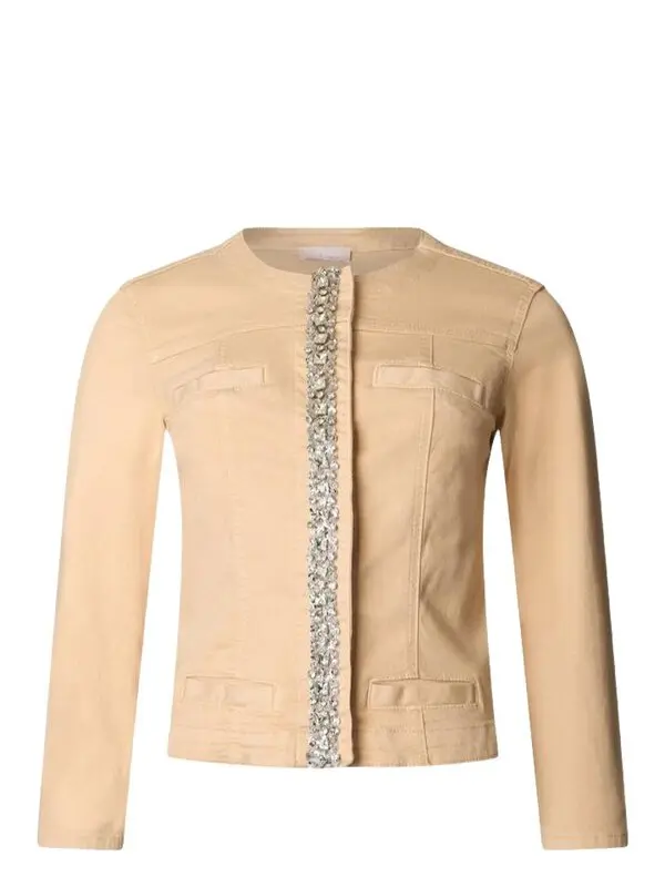 Liu Jo Jewel-embellished Jacket - Beige