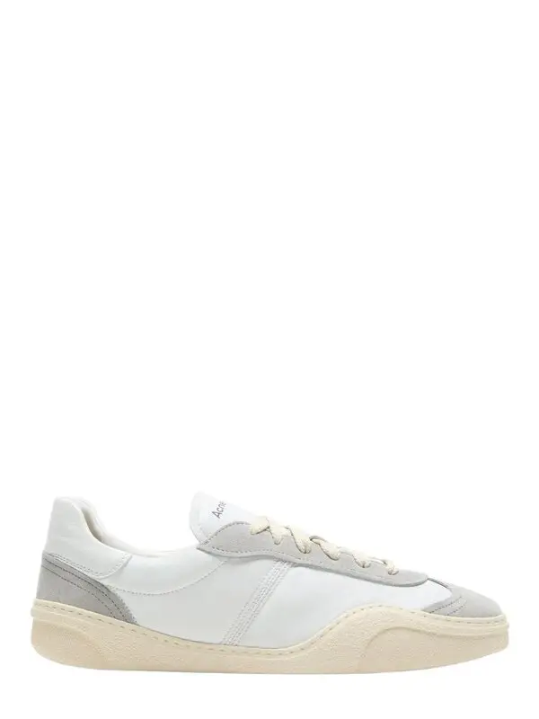 Acne Studios Round Toe Lace-up Low-top Sneakers - White