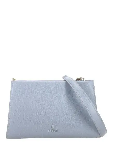 Furla Embossed Logo Clutch Bag - Gray