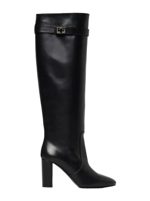 VIA ROMA 15 Knee-high Boots With Thick Heel - Black