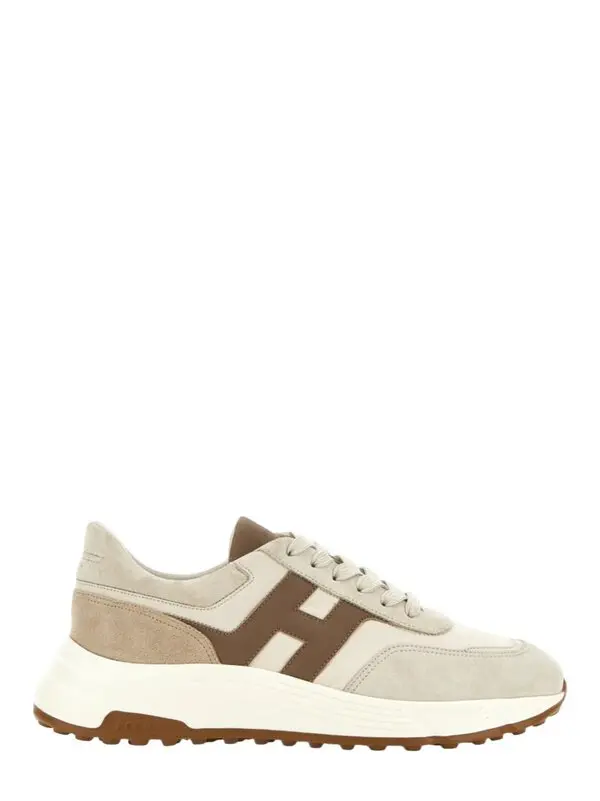 Hogan Hyperlight H Patch Sneakers - Ivory Brown