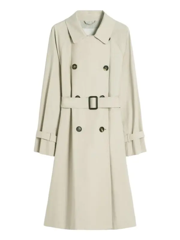 Max Mara Buttoned Belted Trenchcoat - Natural Color
