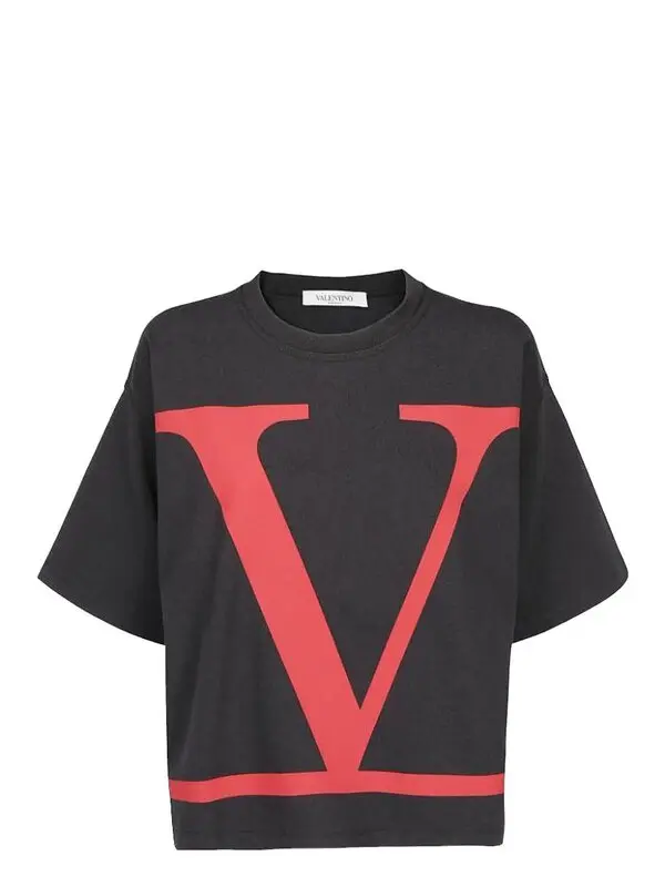 Valentino Garavani Logo Print T-shirt - Black