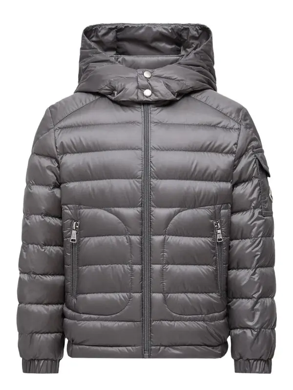 Moncler Lauros Hooded Down Jacket - Grey