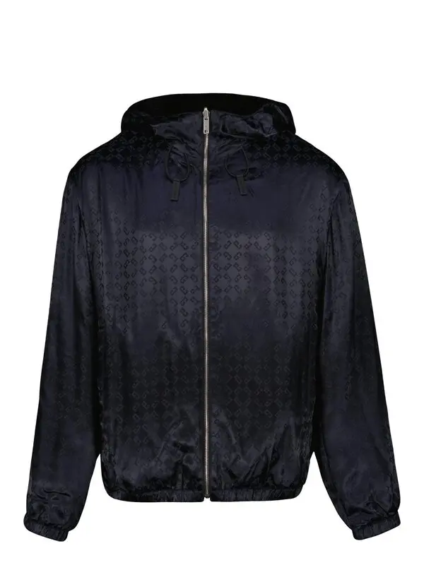 Givenchy 4g Motif Reversible Hooded Jacket - Black