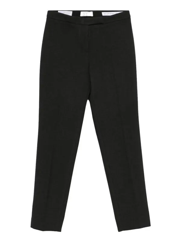 Peserico Tapered-leg Trousers With Pressed Crease - Graphite
