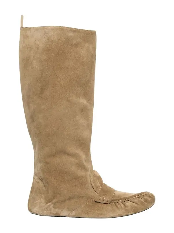 Acne Studios Slouch Toe-detail Boots - Brown