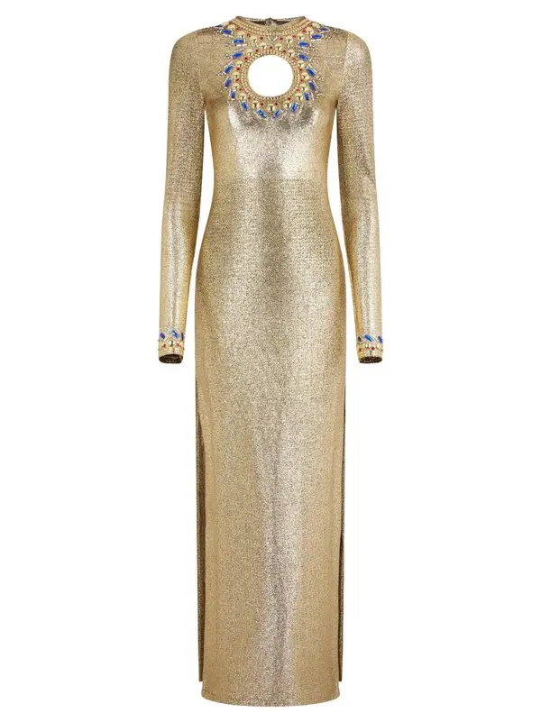 Rabanne Embellished Maxi Dress - Golden