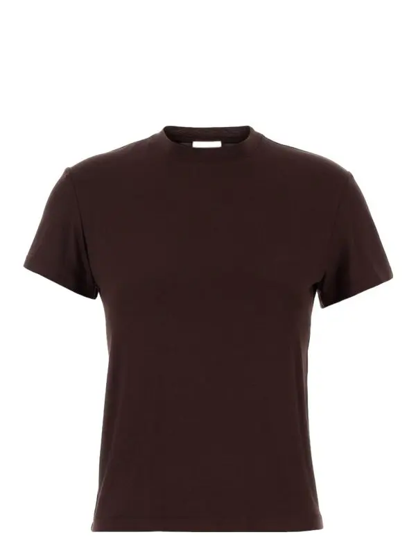 Magda Butrym Fitted T-shirt With Embroidered Logo - Black