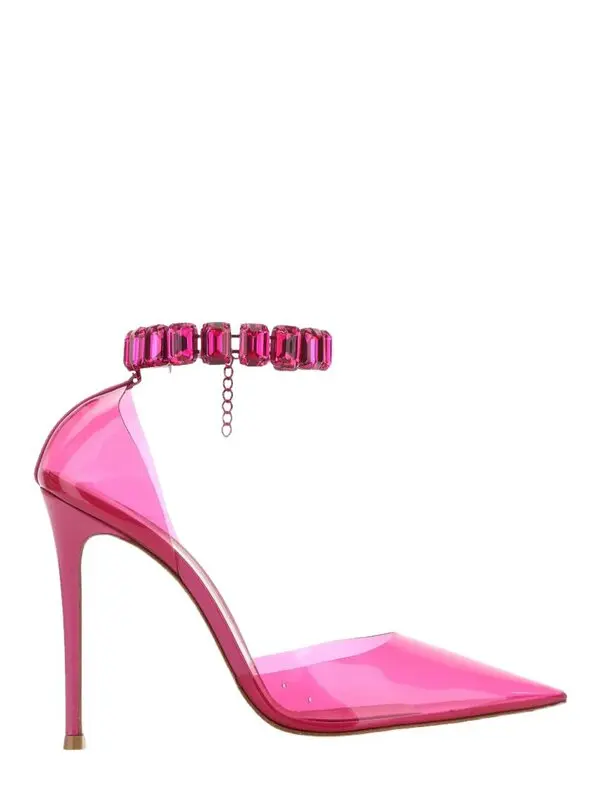 GIANVITO ROSSI Embellished Pointed-toe Pumps - Pink