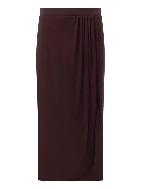 TOM FORD Pleated Midi Skirt - Black