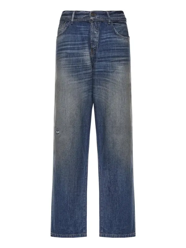 Acne Studios Distressed Wide-leg Jeans - Blue