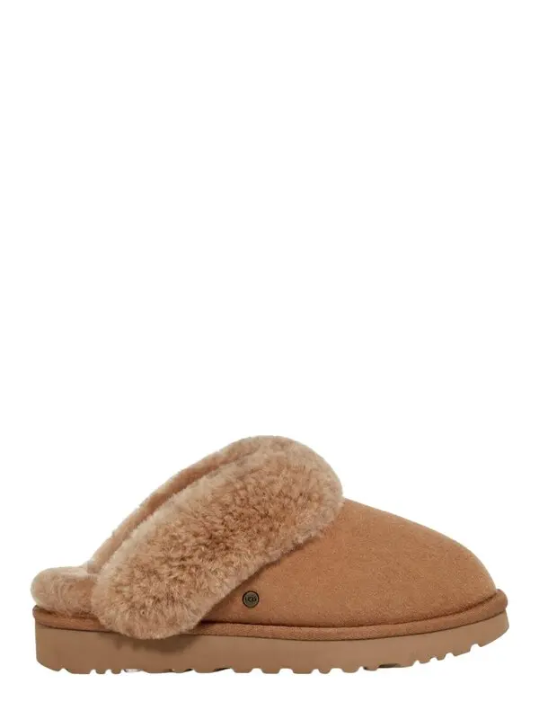 UGG Shearling Trim Classic Slipper - Maroon