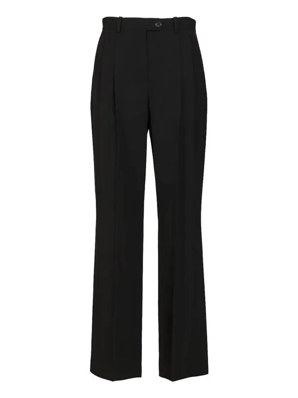 THE ROW Virgil Tailored Wide-leg Pants - Black