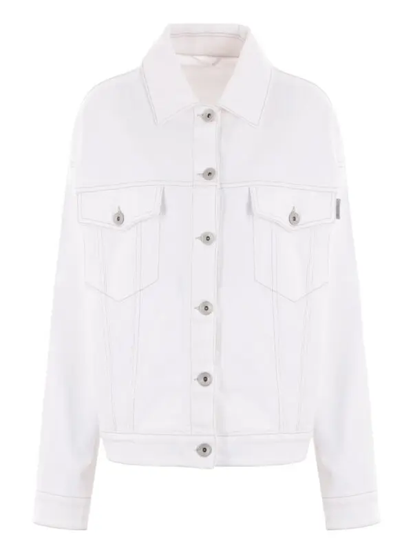 Brunello Cucinelli Denim Jacket - White