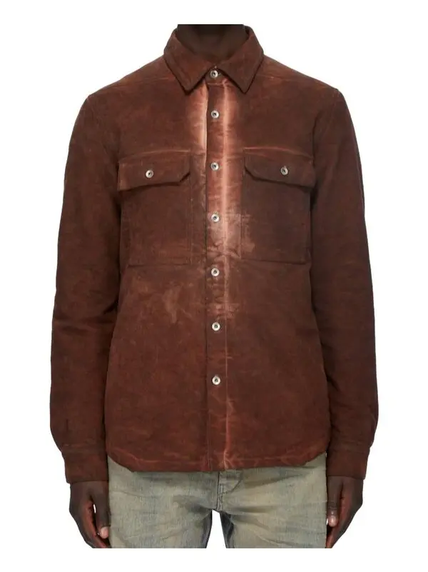 Rick Owens Padded Shirt Jacket - Terra