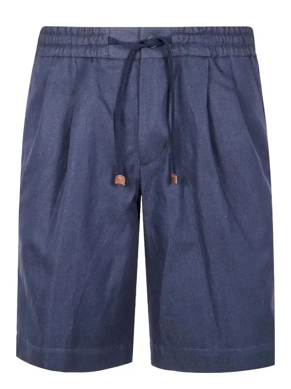 Incotex Drawstring Waist Shorts - Blue