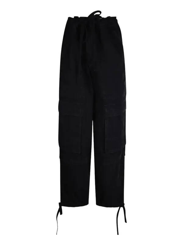 Isabel Marant Étoile Ivy Tapered Cargo Jeans - Black