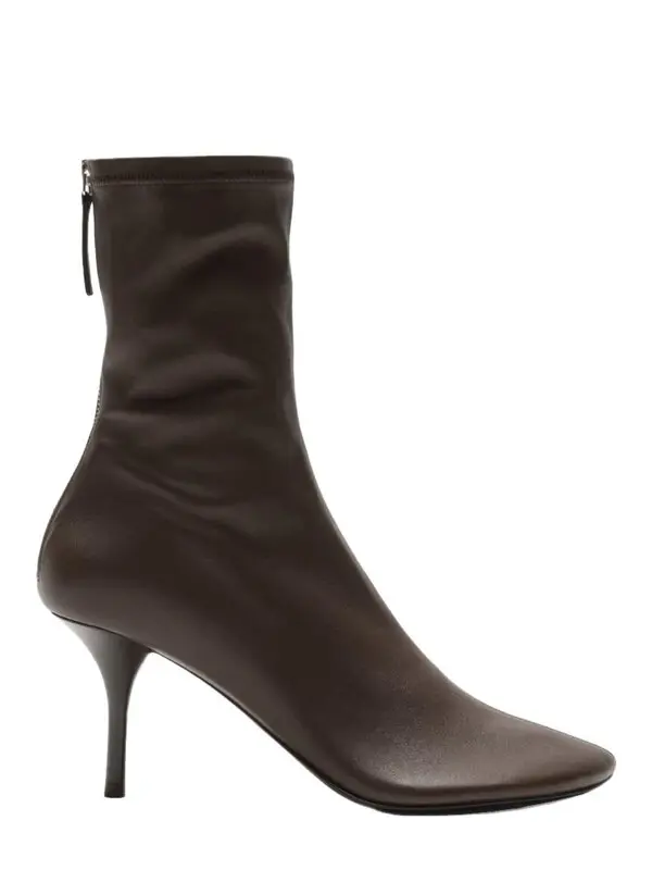 Acne Studios Round-toe Leather Ankle Boots - Brown