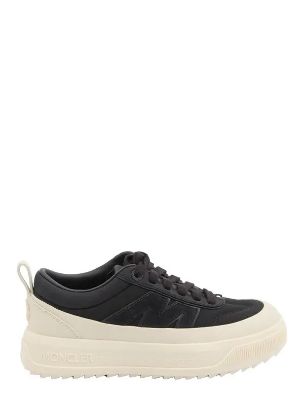 Moncler Round-toe Lace-up Sneakers - Black