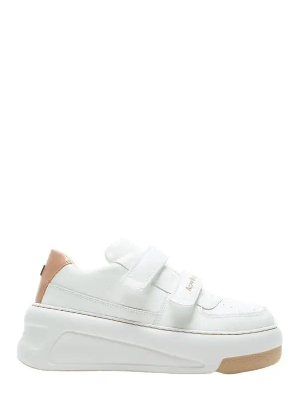 Acne Studios Leather Touch-strap Sneakers - White