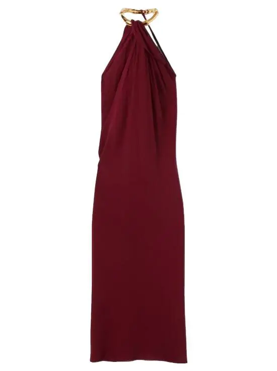Gucci Crêpe Sablé Mid-length Dress - Encore Red