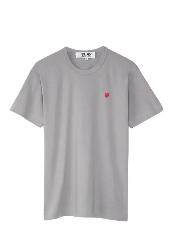 Play Comme Des Garcon Round-necked T-shirt - Gray